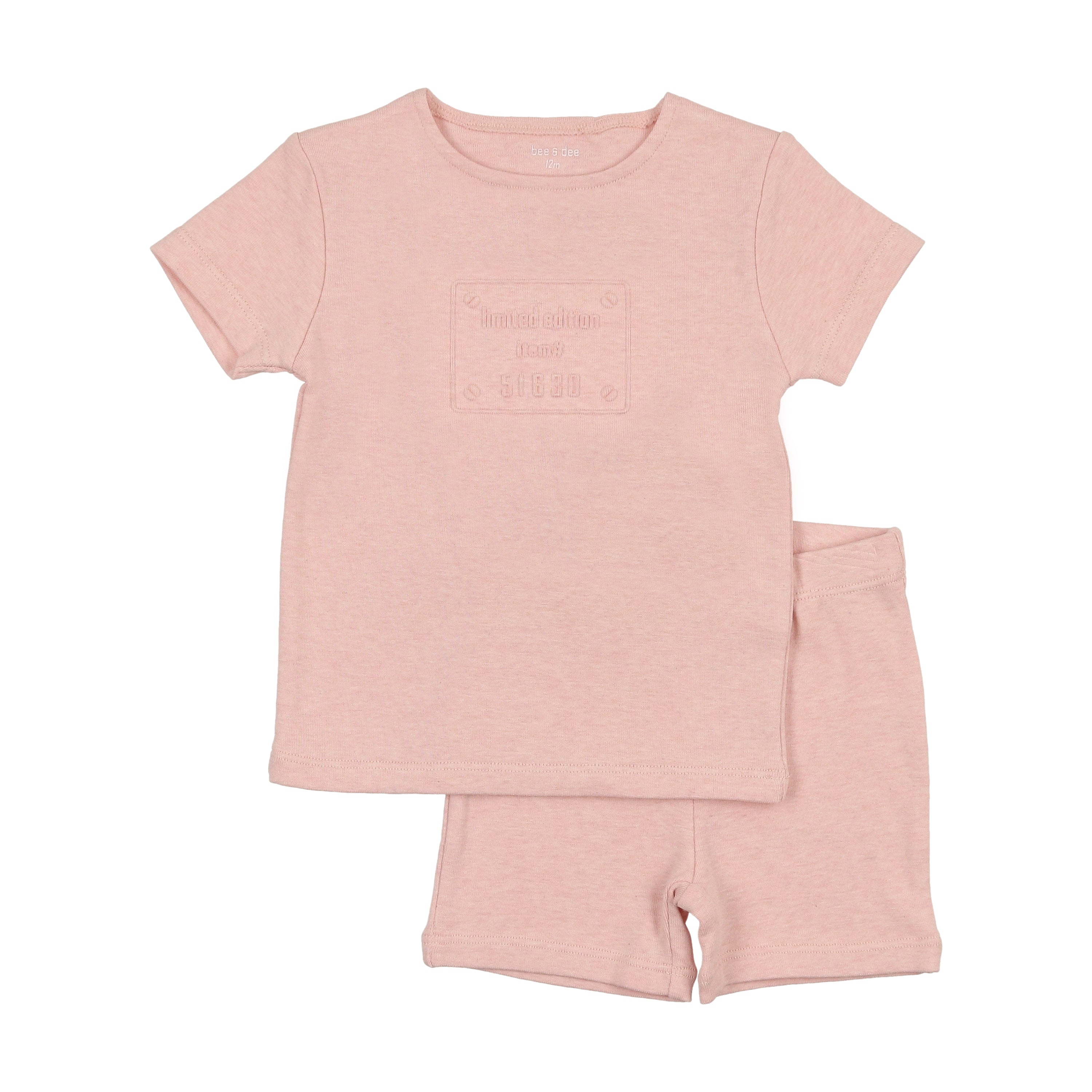 Bee and Dee Embossed Plaque Short Set – Little Bows To Toes