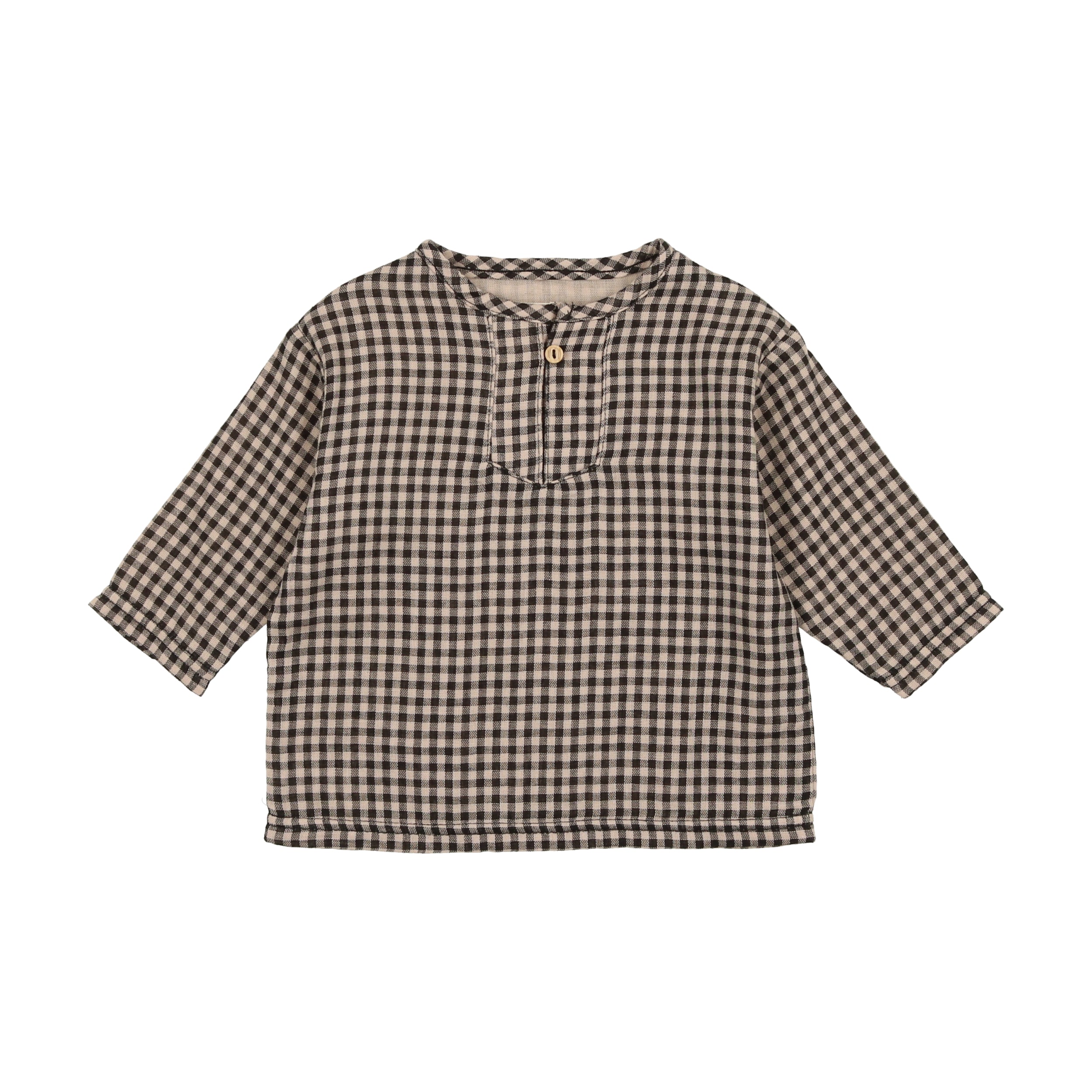Boys Shirt- Gingham – Little Bows To Toes